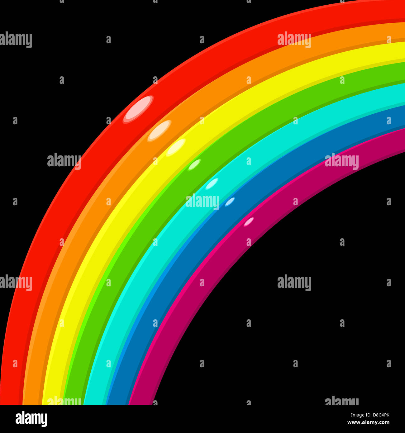 Corner frame colorful rainbow hi-res stock photography and images - Alamy