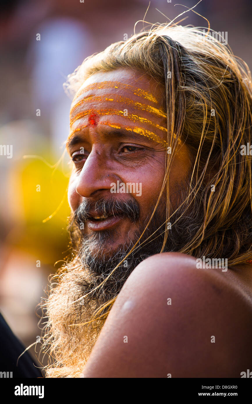 Varanasi portrait hi-res stock photography and images - Alamy