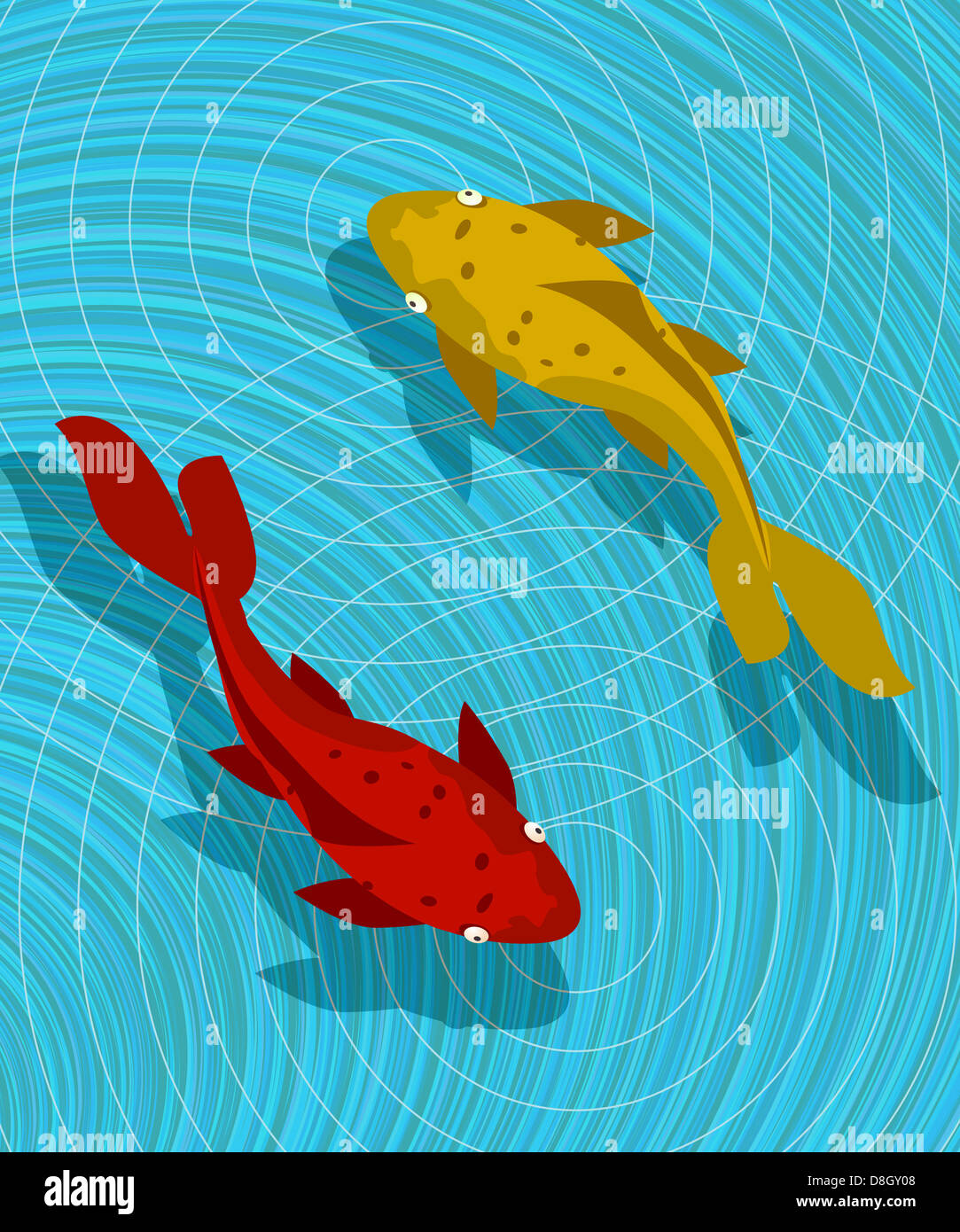 Spotted koi fish hi-res stock photography and images - Alamy