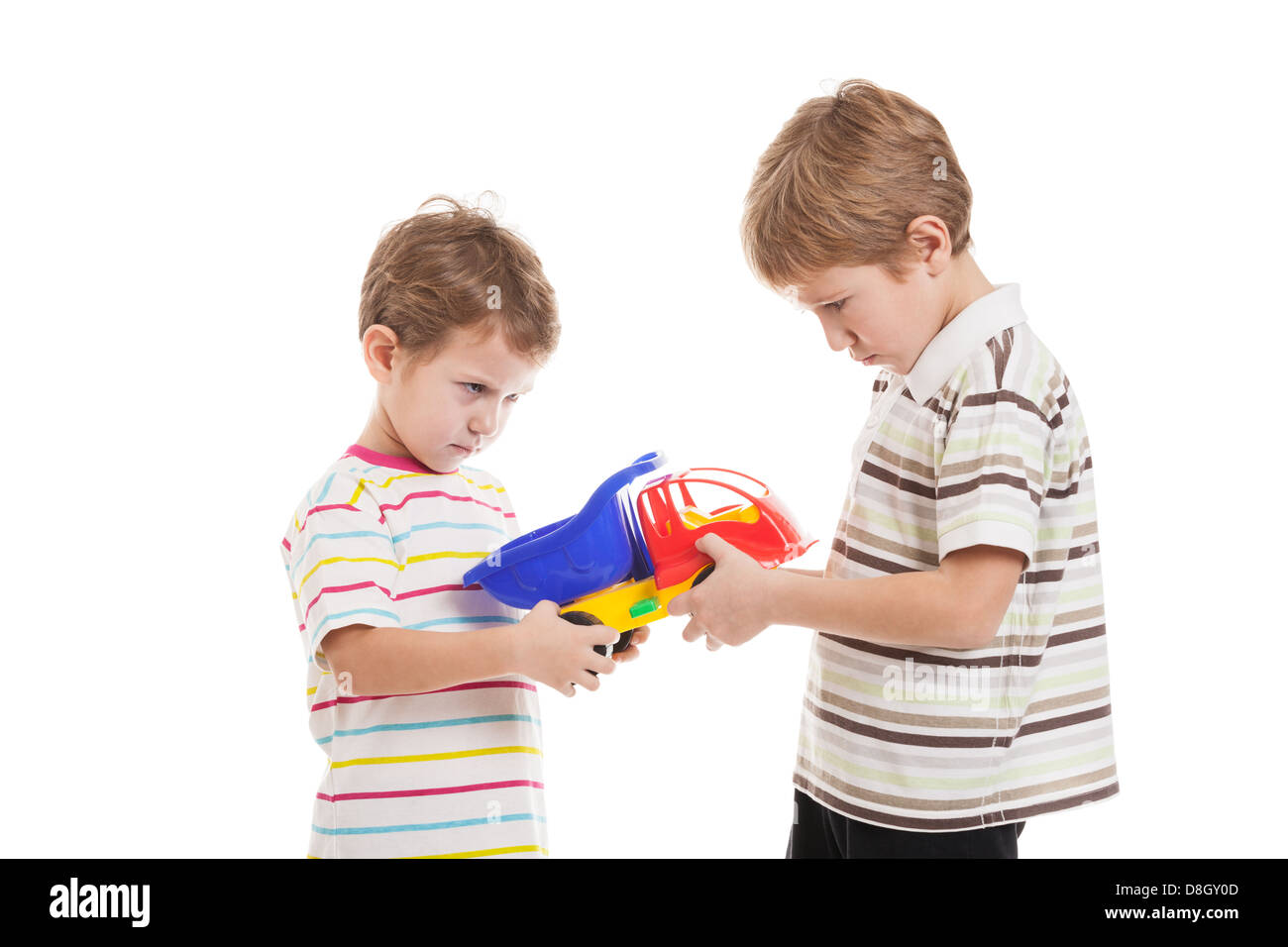 Children in conflict fight for toy Stock Photo - Alamy