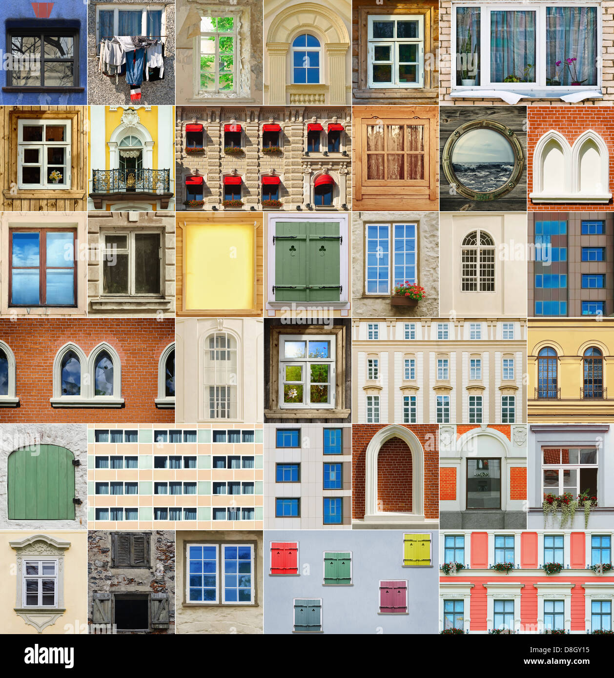 Set of windows hi-res stock photography and images - Alamy