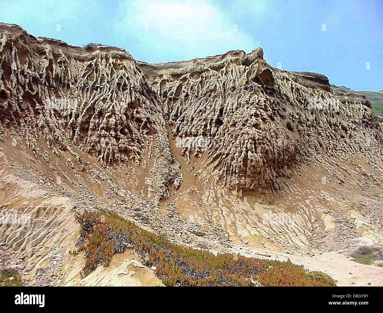 The rugged cliffs at Point Loma provide a dramatic backdrop to the tide ...