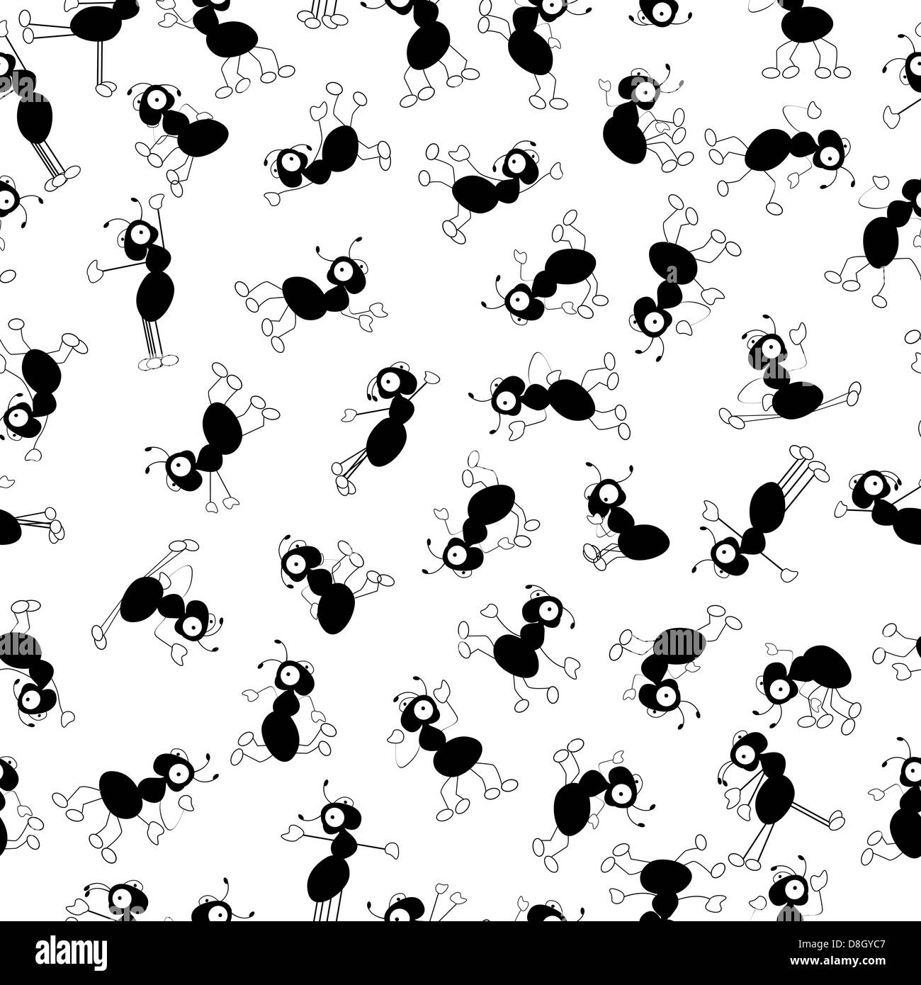 Ants pattern seamless Stock Photo - Alamy
