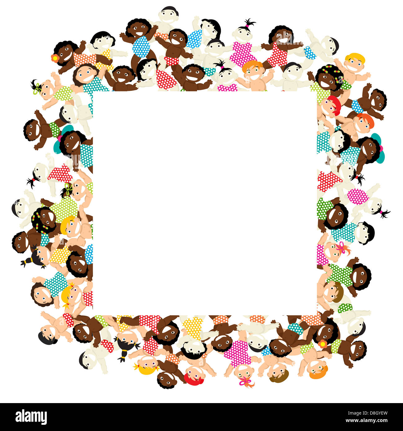 Decorative kids frame Stock Photo - Alamy