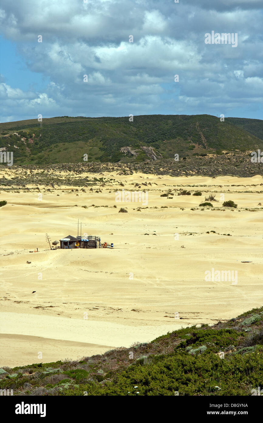 Beach between 2 mountains Stock Photo - Alamy