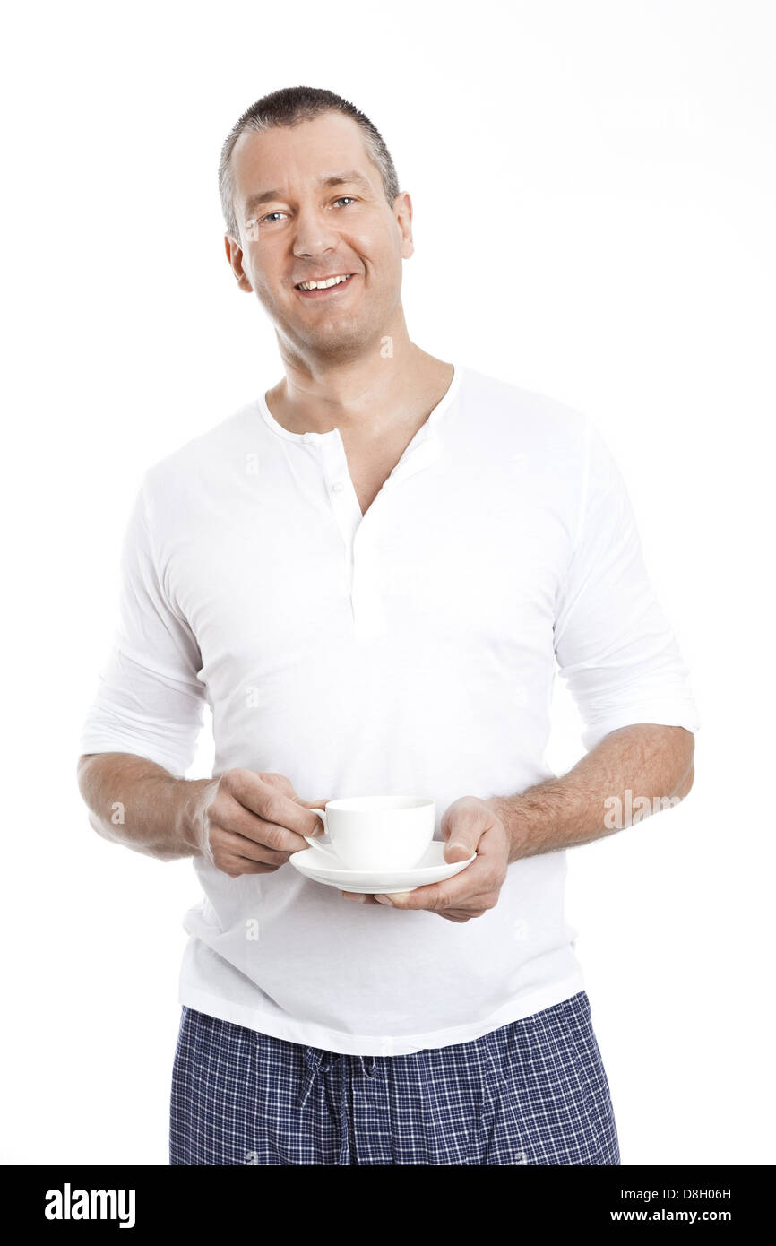 man with coffee Stock Photo - Alamy
