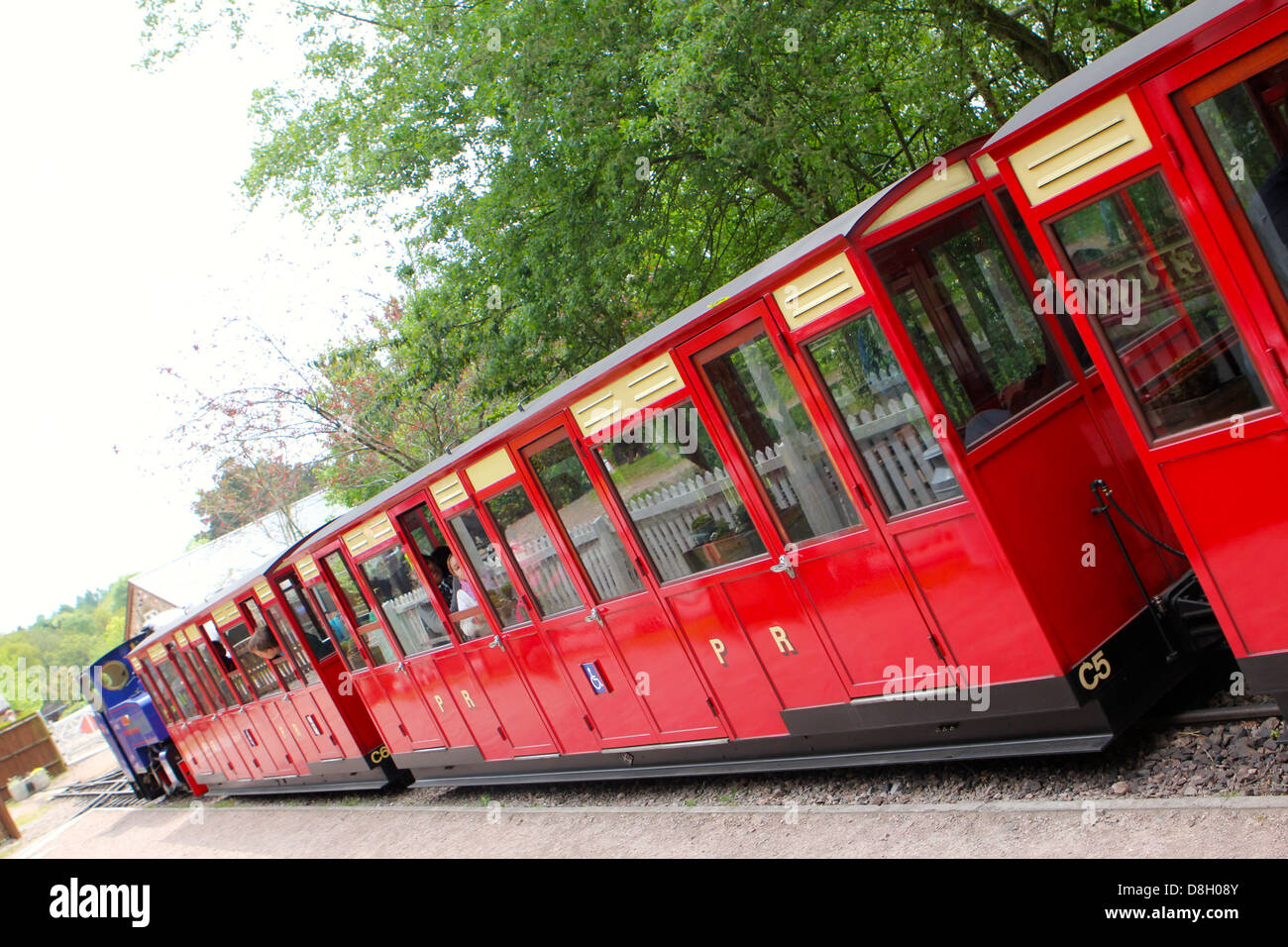 Train at Perrygrove Railway family attraction, Coleford ...