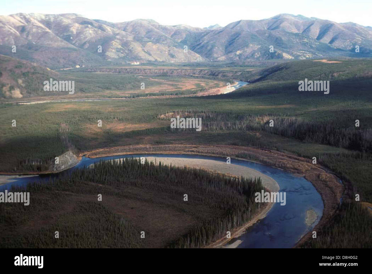 Winding river flows gently through hi-res stock photography and images ...