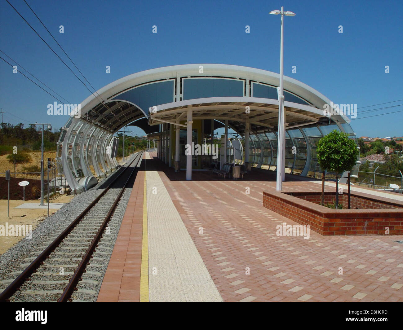 Currambine Railway Station, located in Perth, Australia, serves as a ...