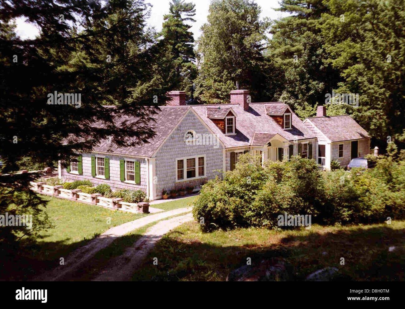 Charming forest house nestled hi-res stock photography and images - Alamy