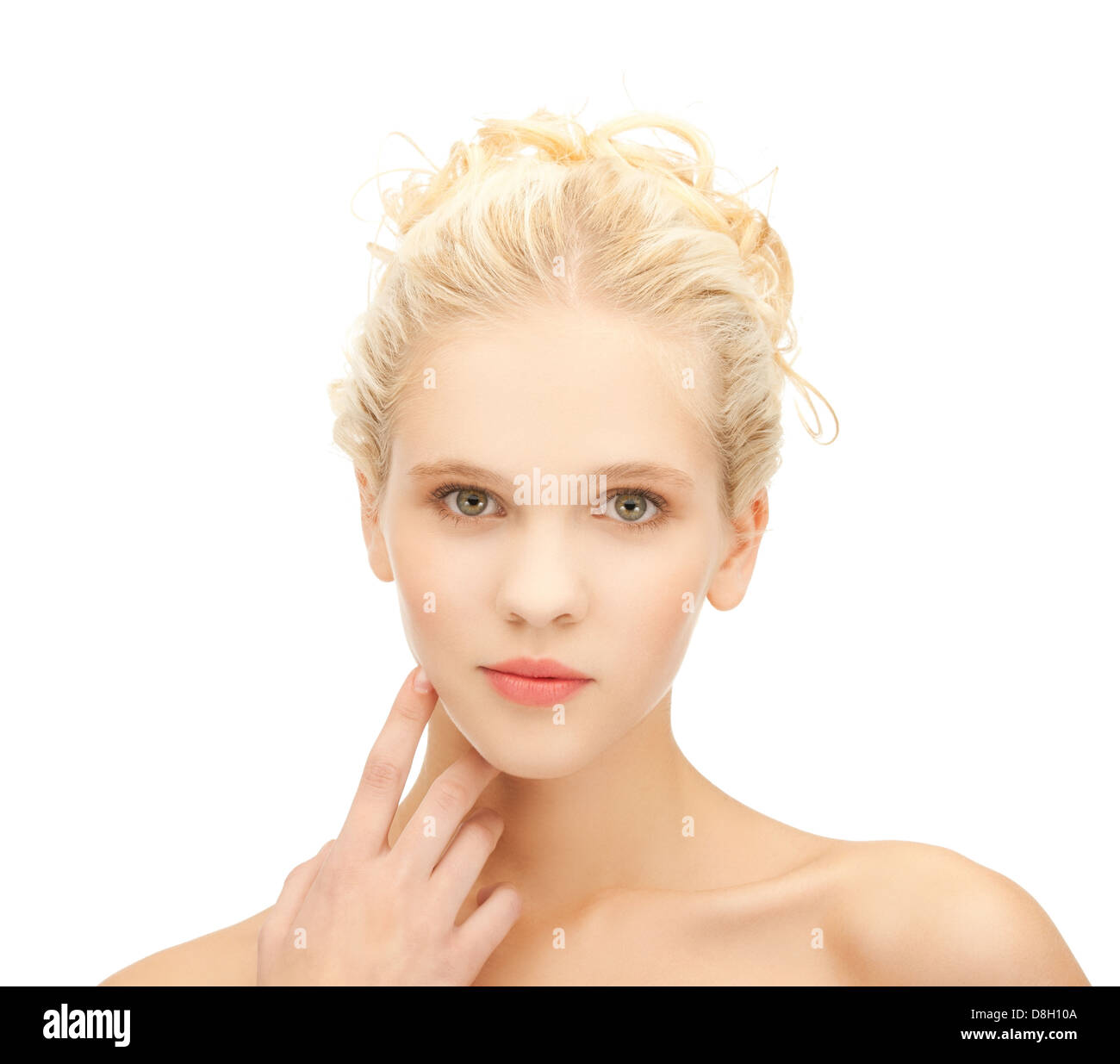 clean face of beautiful girl Stock Photo - Alamy
