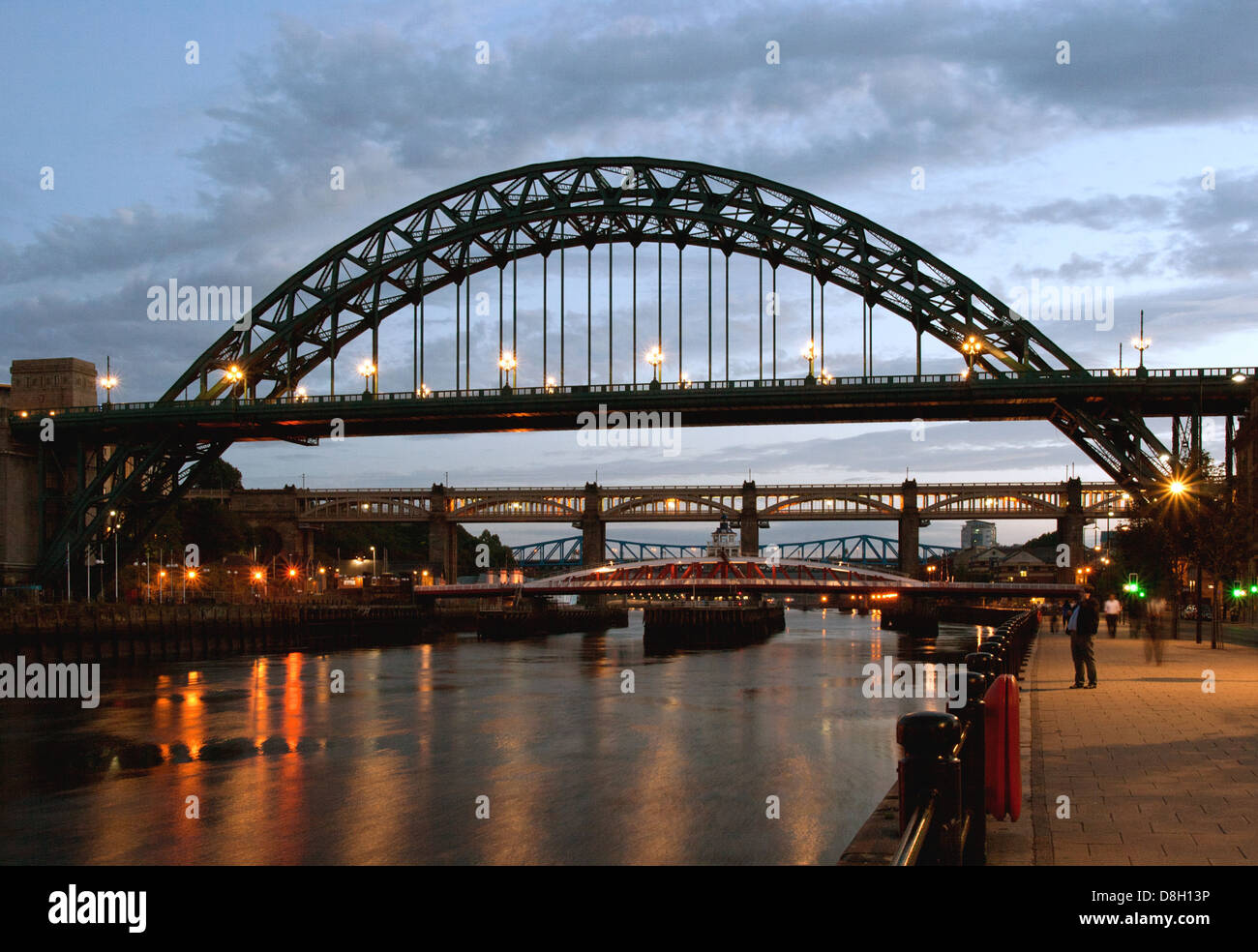 Newcastle Bridge, England Stock Photo - Alamy