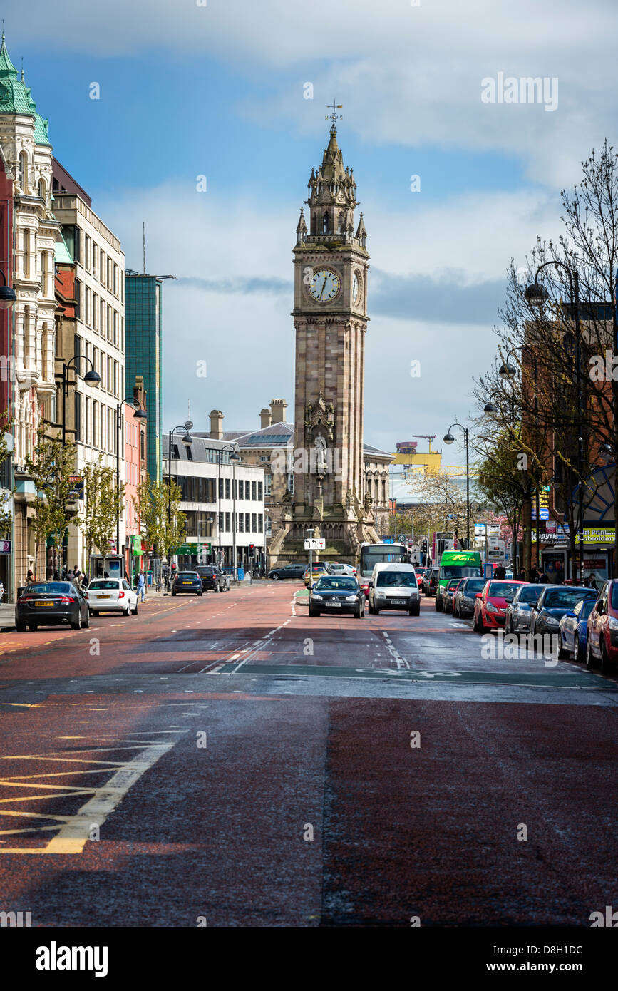 High Street Belfast Stock Photo - Alamy