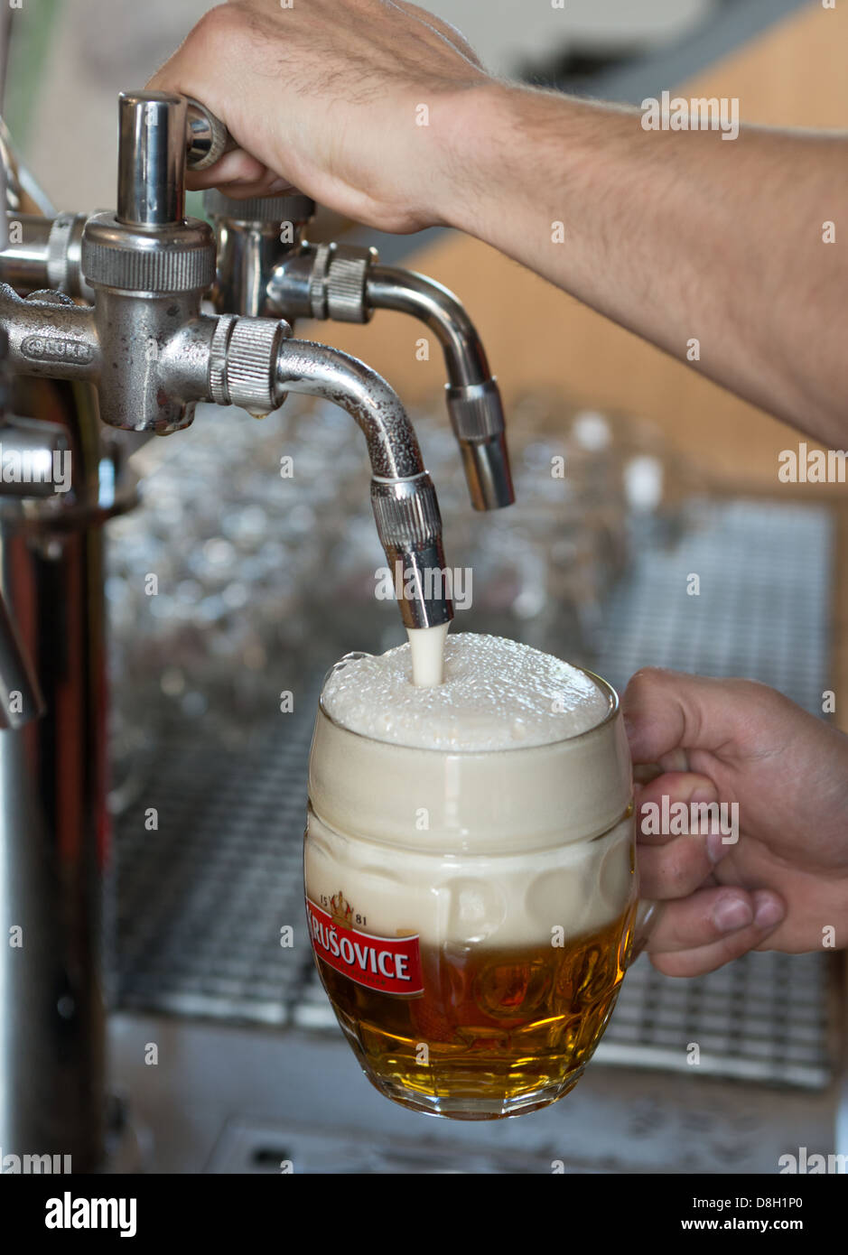 beer on tap Stock Photo - Alamy
