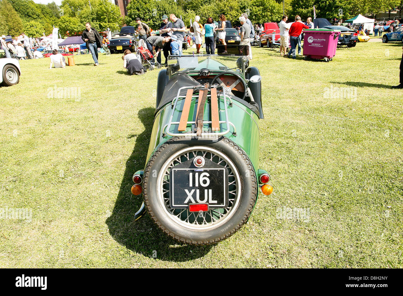 3-wheeled Morgan at Motorsport at the Palace event 2013 Stock Photo - Alamy