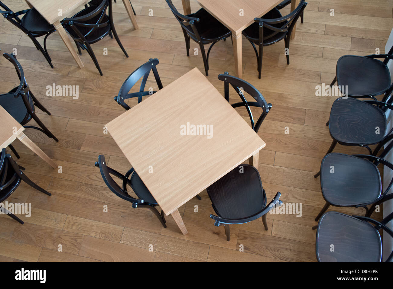 bench with chairs Stock Photo - Alamy