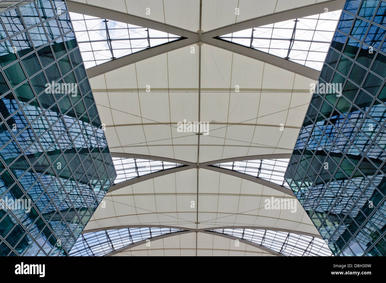 Roof Design of Terminal 2 at Munich Airport, Munich, Bavaria, Germany ...