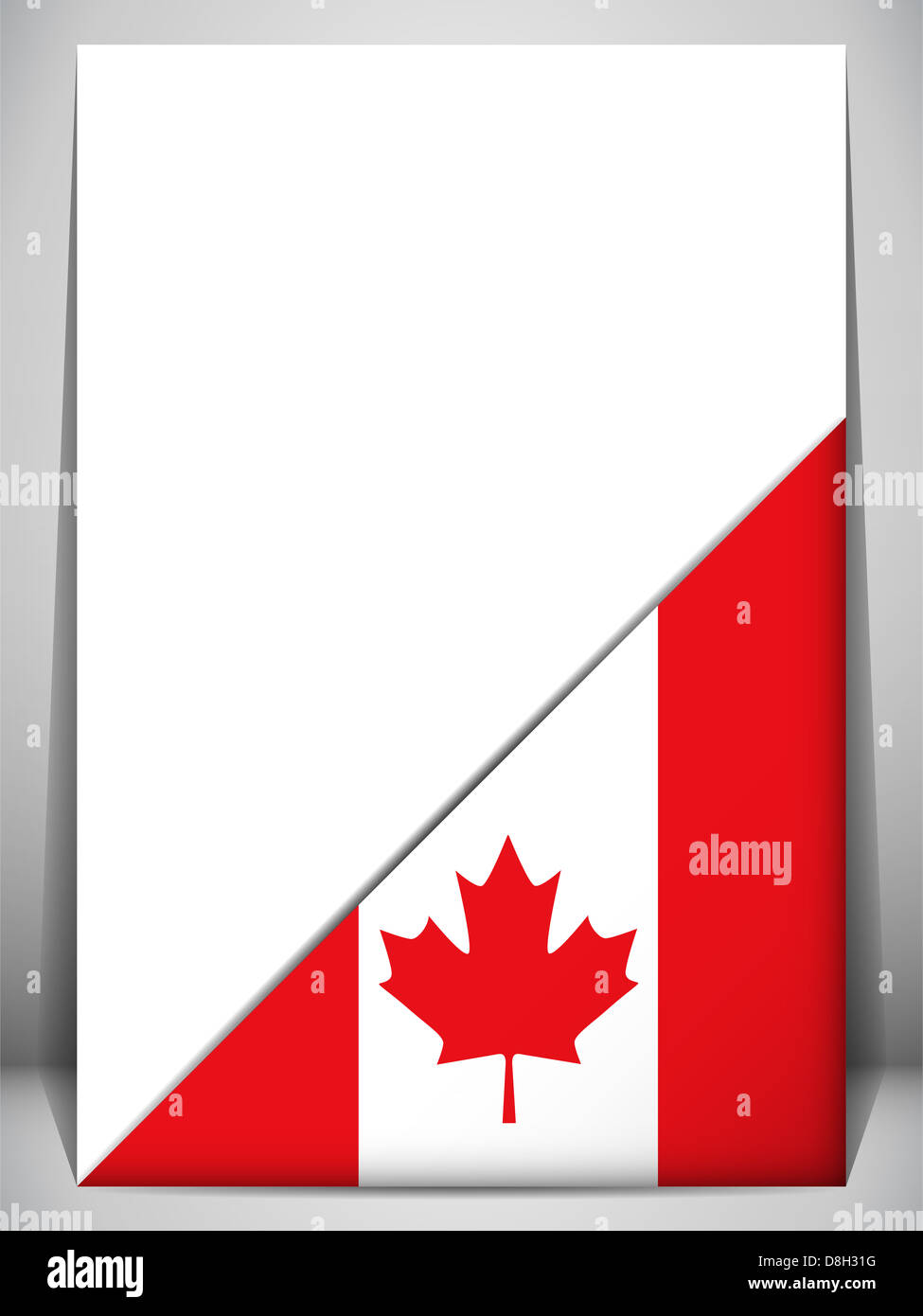 Canada Country Flag Turning Page Stock Photo - Alamy