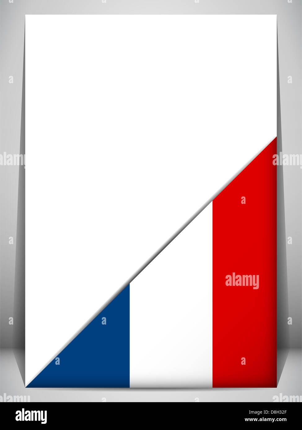 France Country Flag Turning Page Stock Photo - Alamy