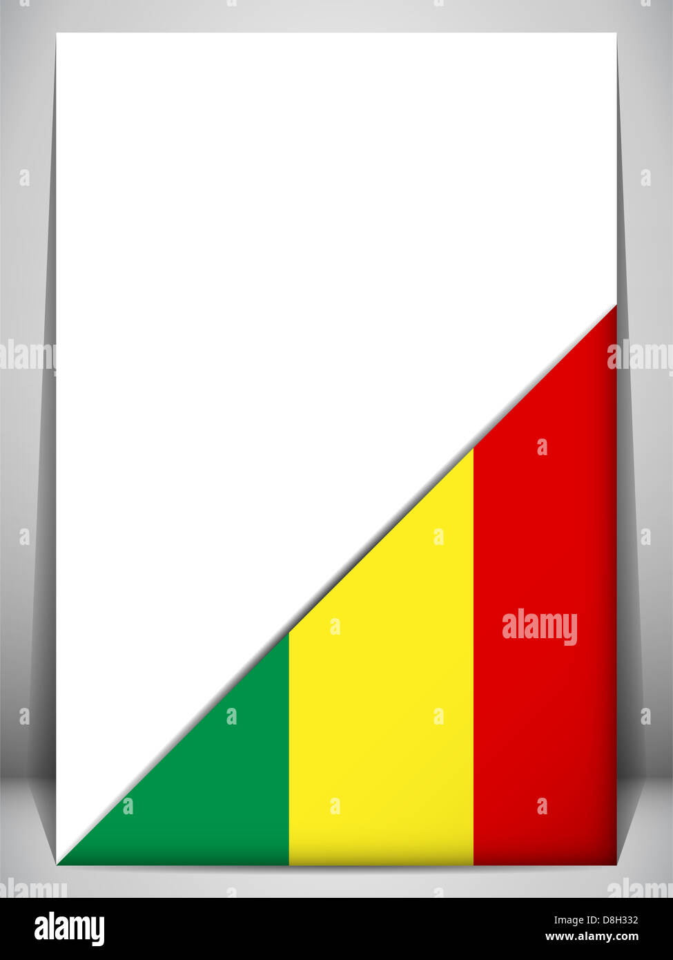 Mali Country Flag Turning Page Stock Photo - Alamy