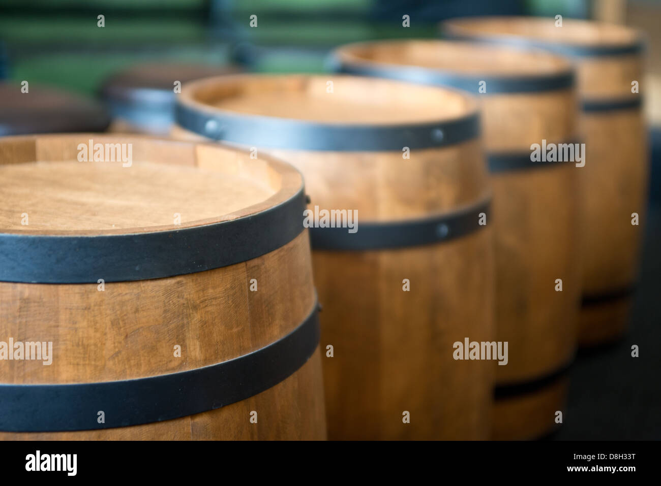 Row of barrels hi-res stock photography and images - Alamy