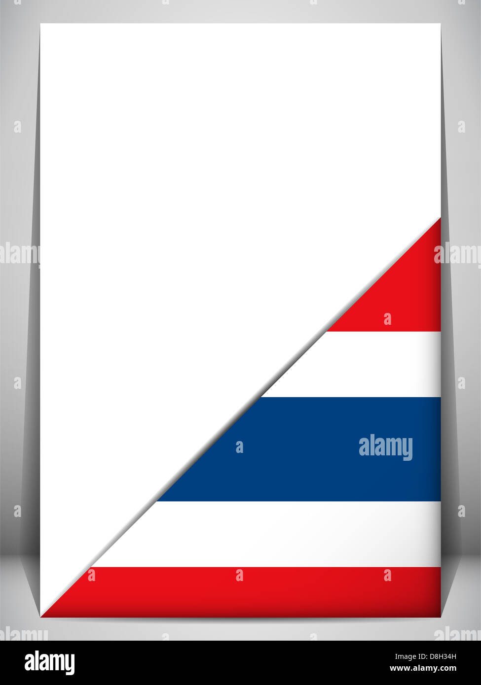 Thailand Country Flag Turning Page Stock Photo - Alamy