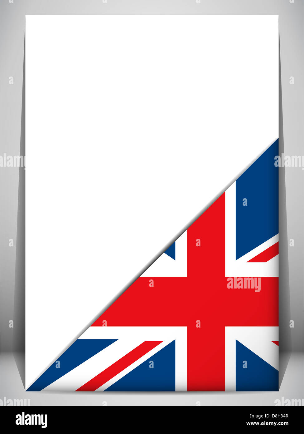 United Kingdom Country Flag Turning Page Stock Photo - Alamy