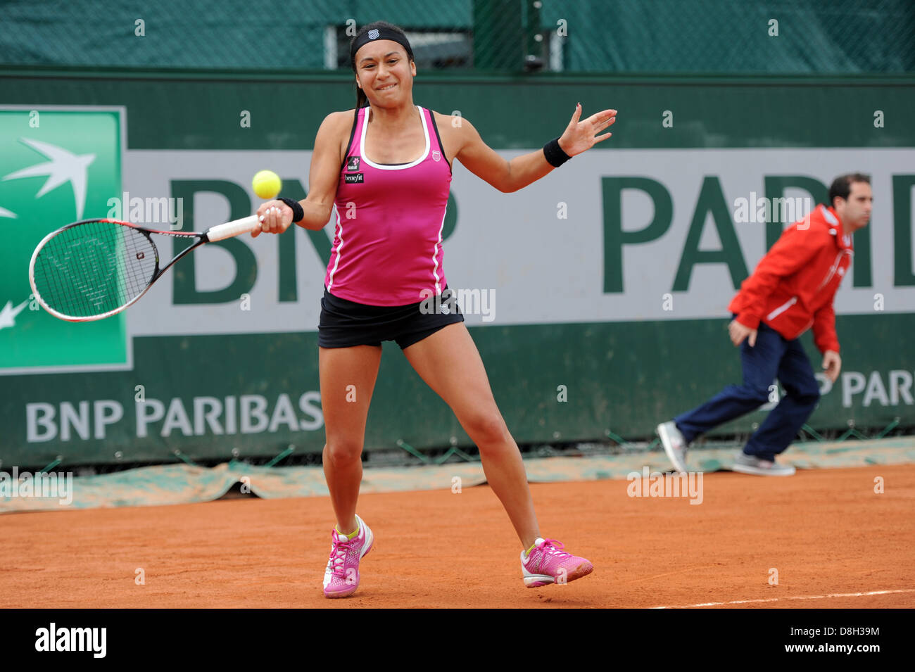 Paris, France. 29th May 2013. Heather Watson of Great Britain in action ...