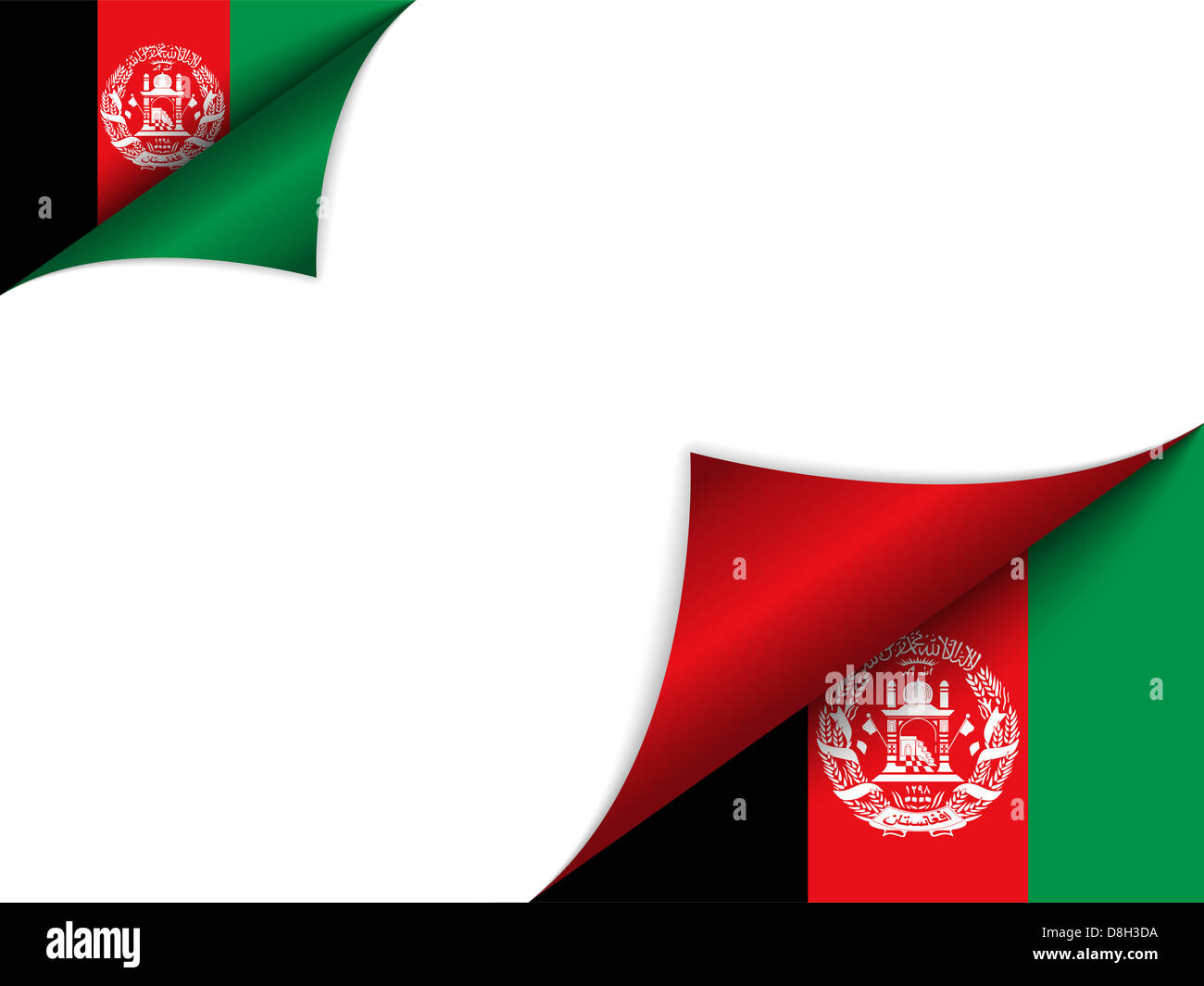 Vector - Afghanistan Country Flag Turning Page Stock Photo - Alamy