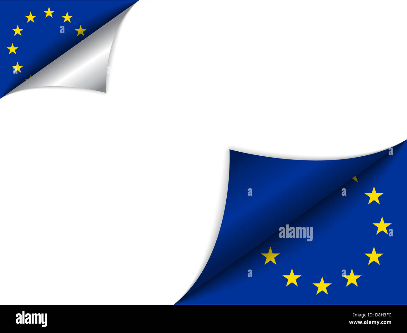 Vector - Europe Country Flag Turning Page Stock Photo - Alamy