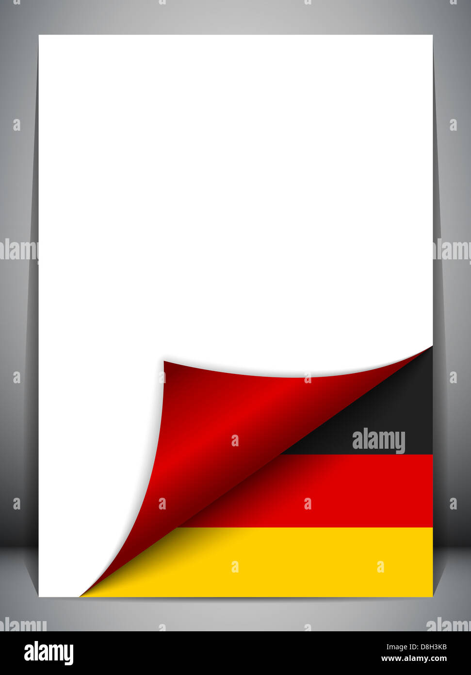 Vector - Germany Country Flag Turning Page Stock Photo - Alamy