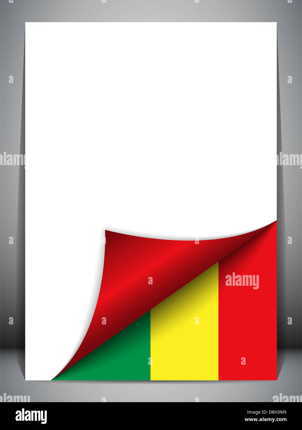 Vector - Mali Country Flag Turning Page Stock Photo - Alamy