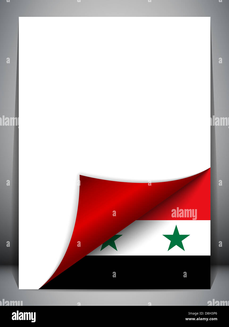 Vector - Syria Country Flag Turning Page Stock Photo - Alamy