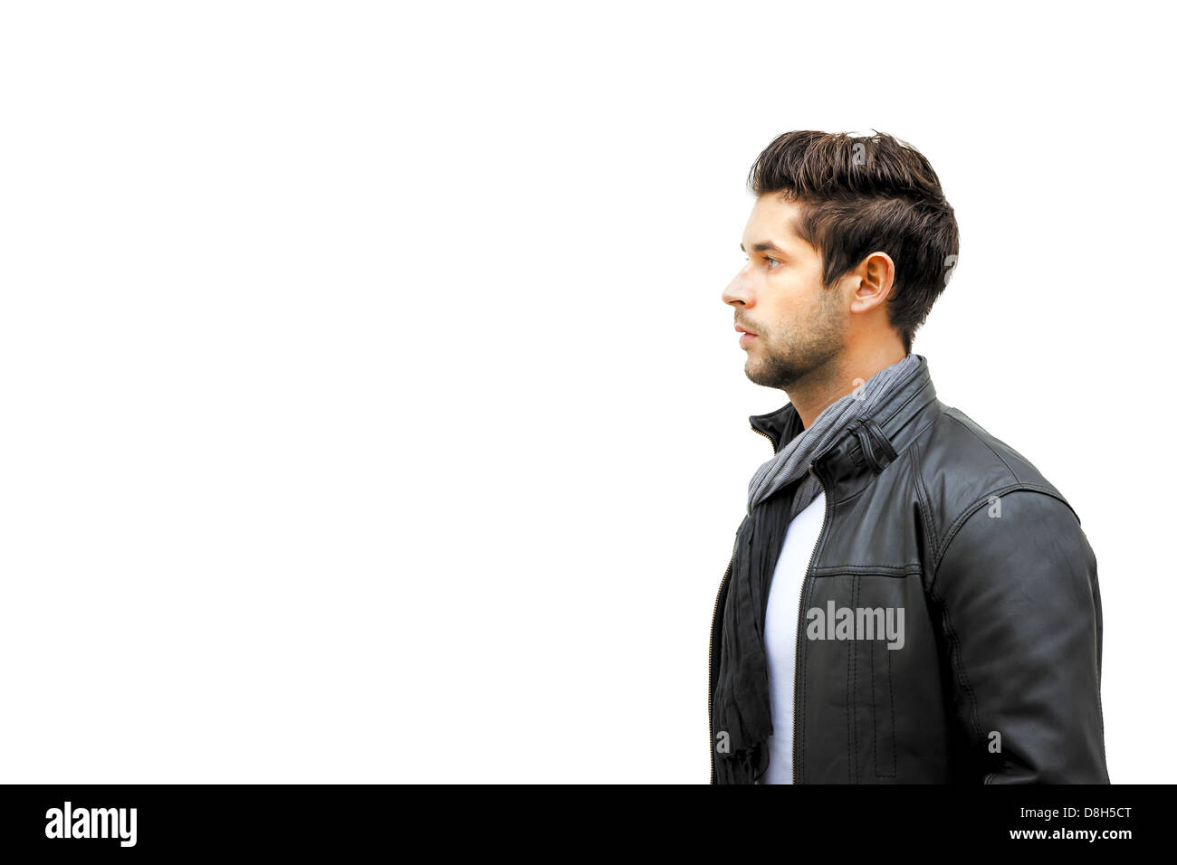 Close up on man face Cut Out Stock Images & Pictures - Alamy