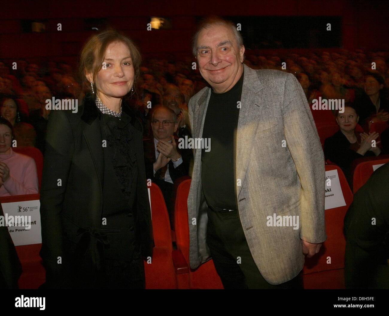 Isabelle Huppert and Claude Chabrol at the photocall of "Comedy of ...