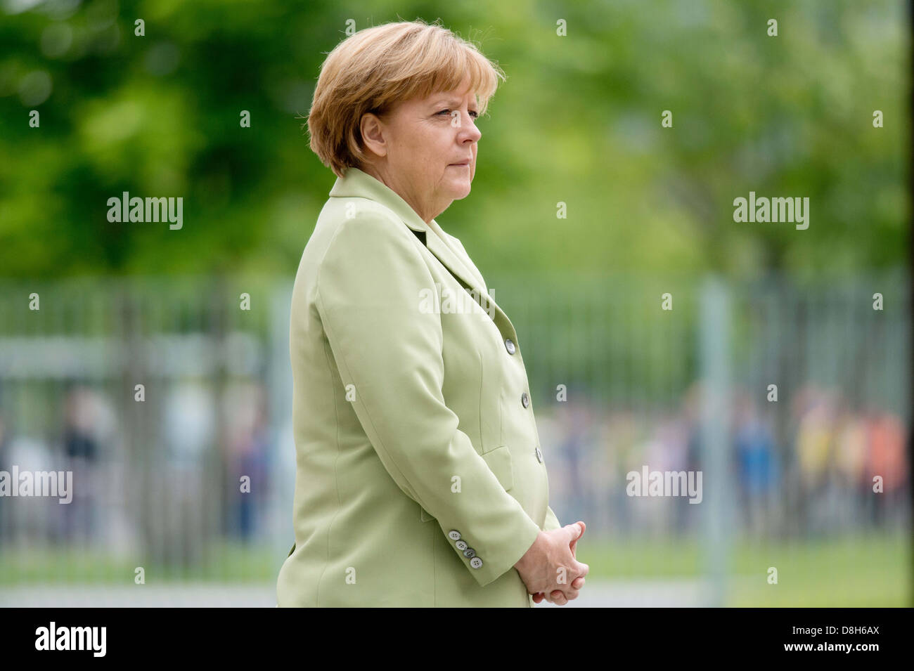 German Chancellor Angela Merkel receives the Lithuanian Premier ...