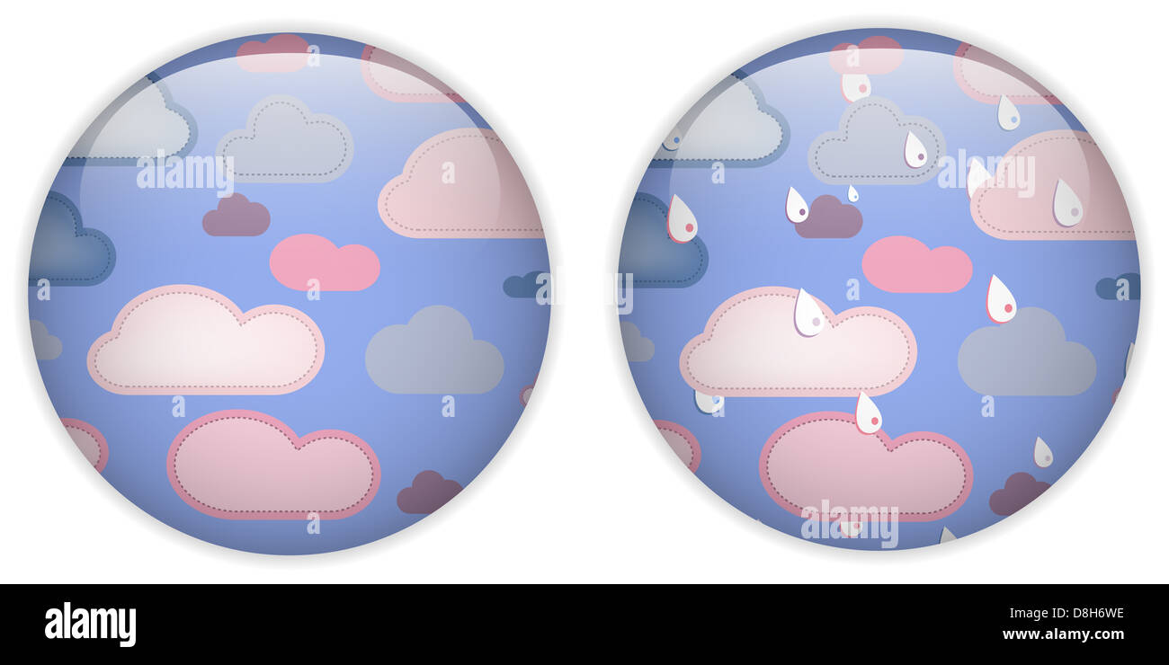 Vector - Cloud Computing Cute Icon Button Stock Photo - Alamy