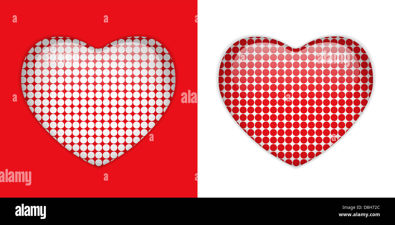 Vector - Glass Heart Textures Stock Photo - Alamy
