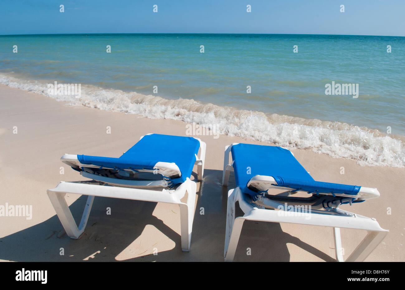Trinidad Cuba ocean relax in chairs on beach with waves fopr Holidays ...