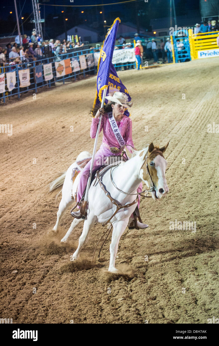 Cowgirls Participant at the Helldorado Days Professional Rodeo in Las ...