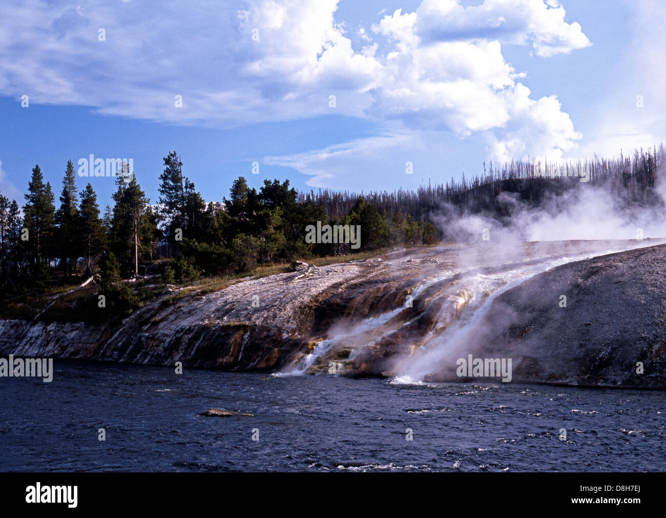 Midway Geyser basin, Yellowstone National Park, Wyoming, United States ...