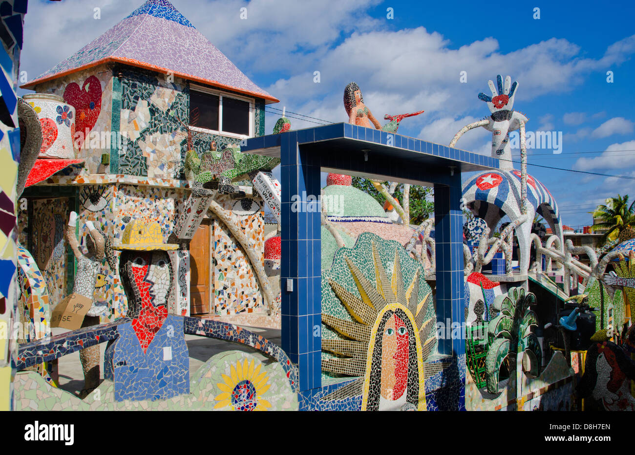 Havana Cuba famous ceramics studio with wild art of Jose Fuster artist ...