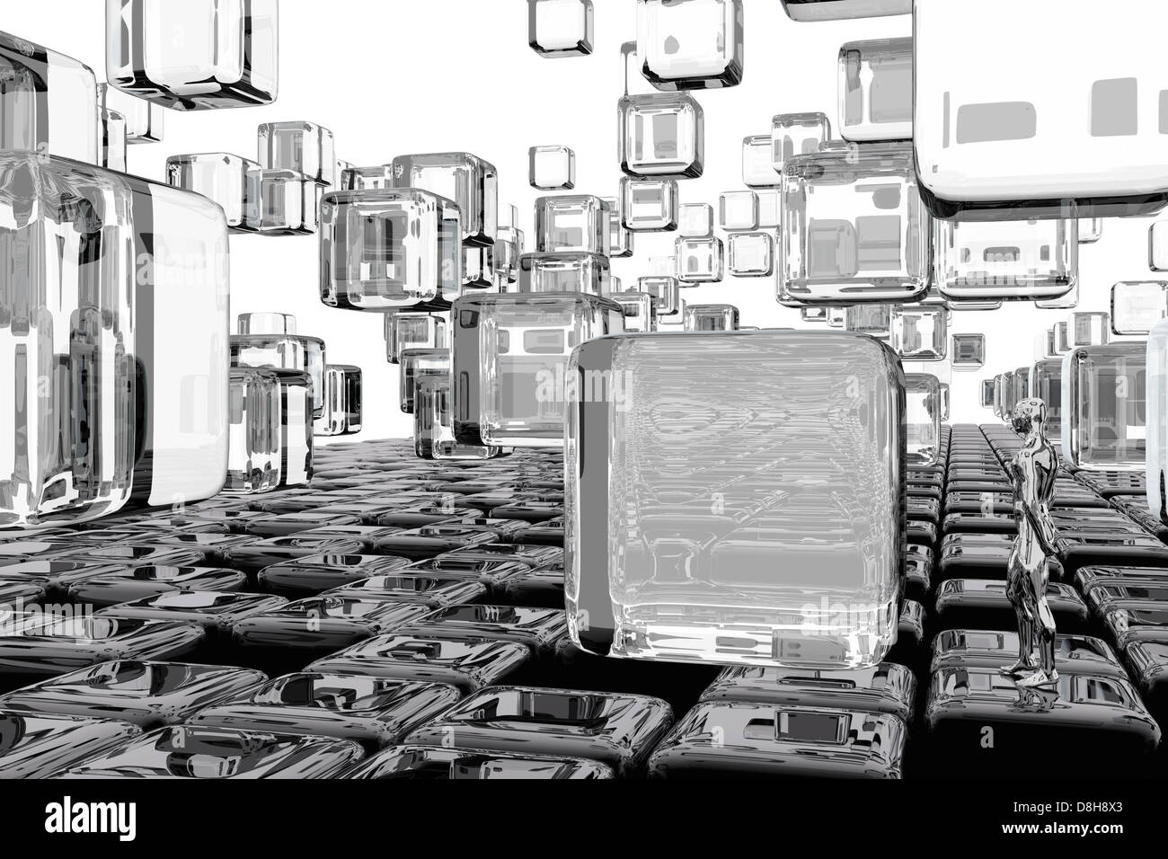 Tech virtual environment Stock Photo - Alamy