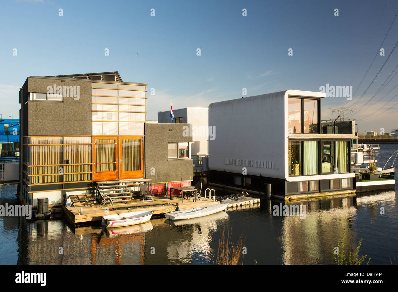 Floating houses in Ijburg, Amsterdam, Netherlands built to counteract ...