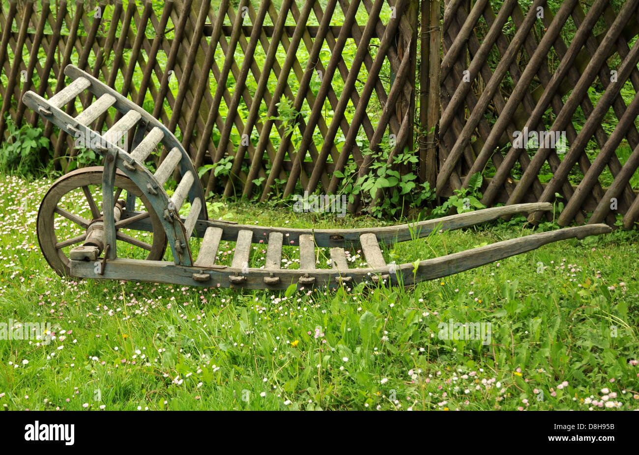 Wooden Wheel Barrow High Resolution Stock Photography and Images - Alamy