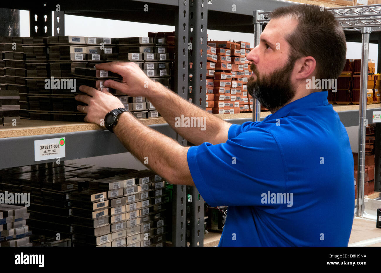 computer technology IT company shipping inventory selecting product ...