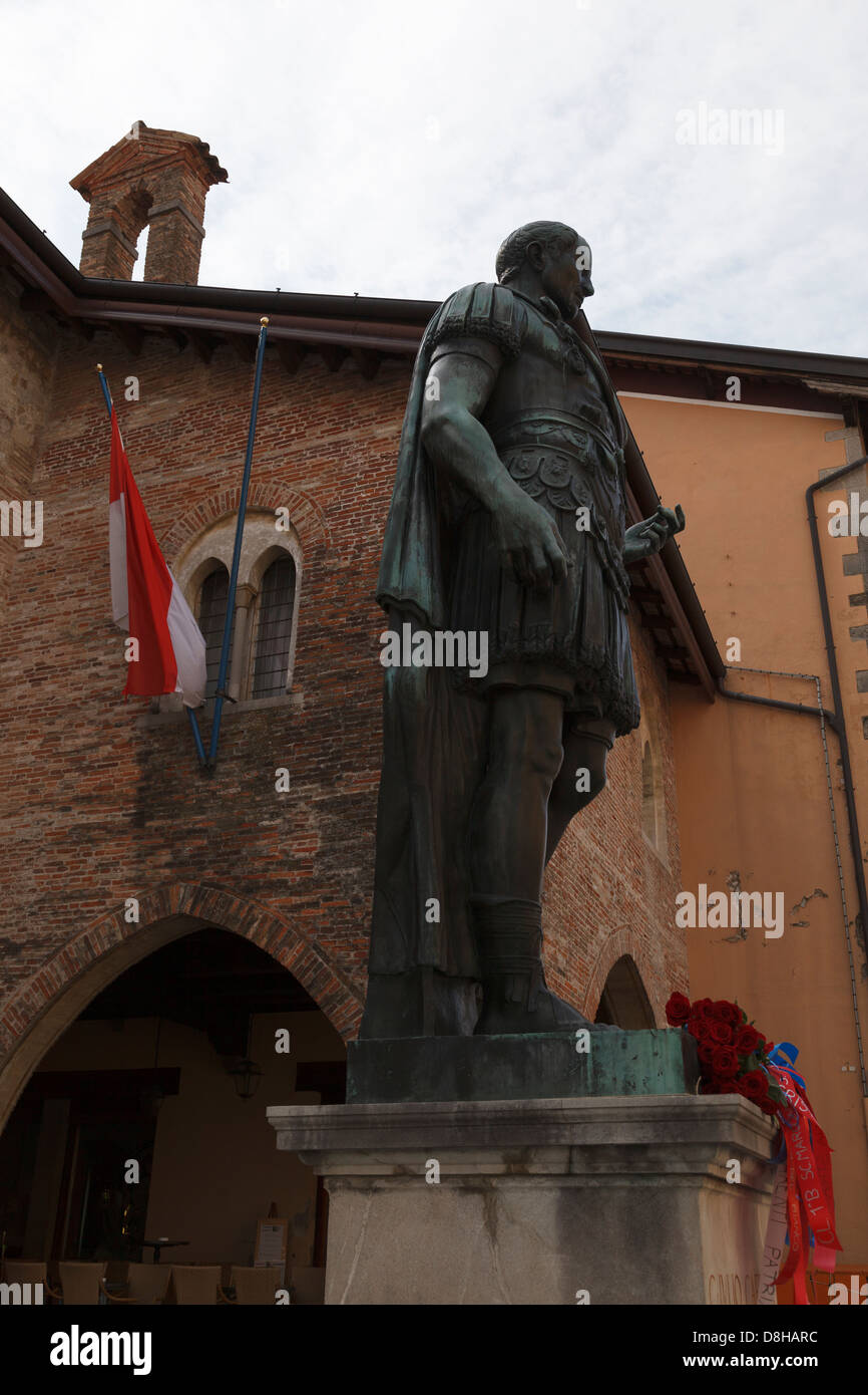 Julius Caesar monument, Cividale Stock Photo - Alamy