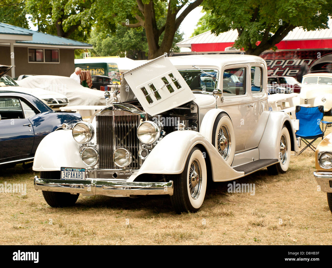beautiful classic car at car show Stock Photo - Alamy