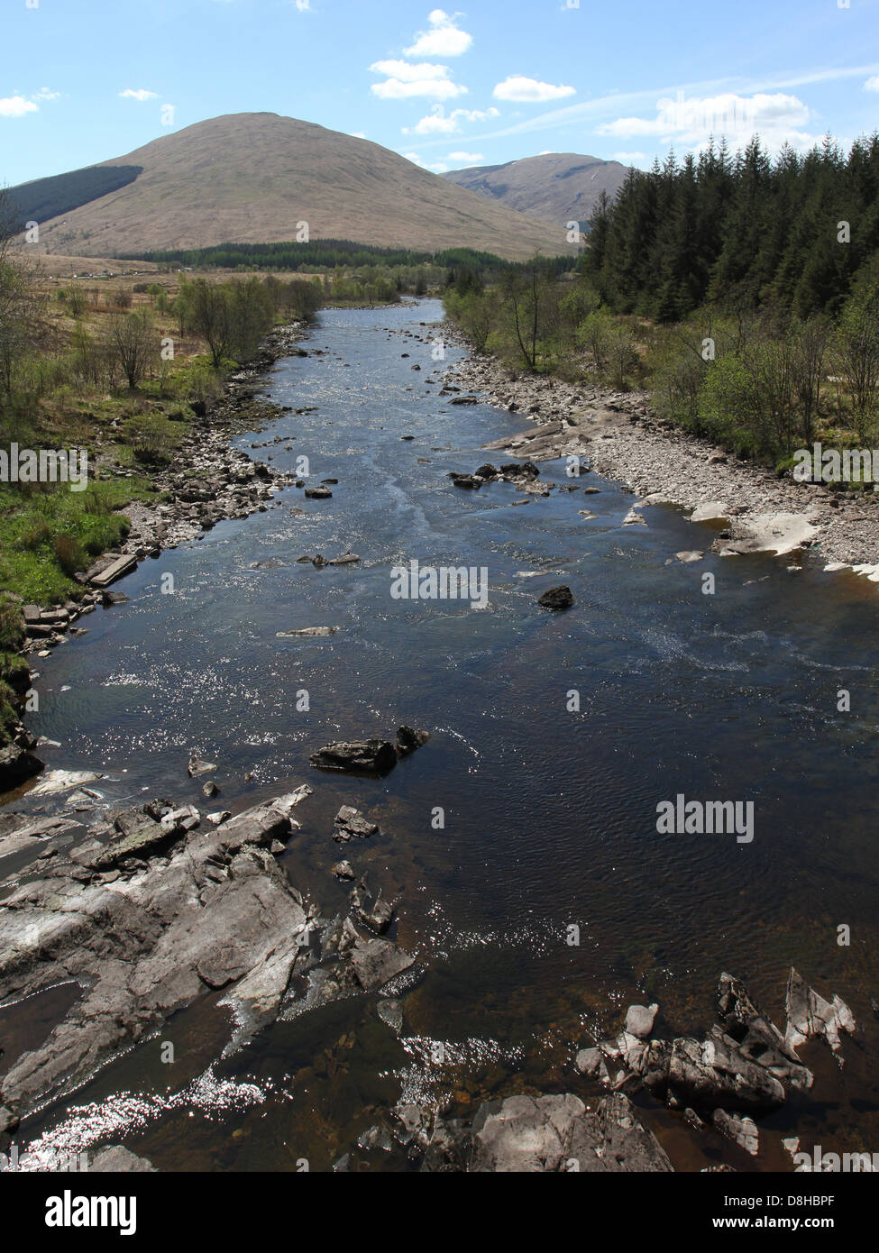 River at Bridge of Orchy Scotland May 2013 Stock Photo - Alamy