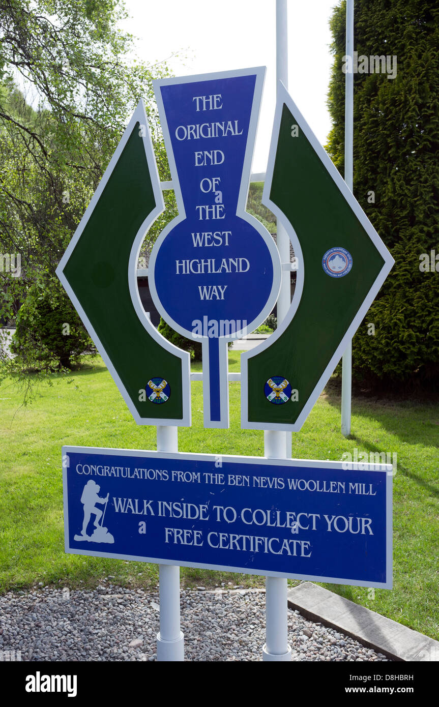 West highland way sign post hi-res stock photography and images - Alamy